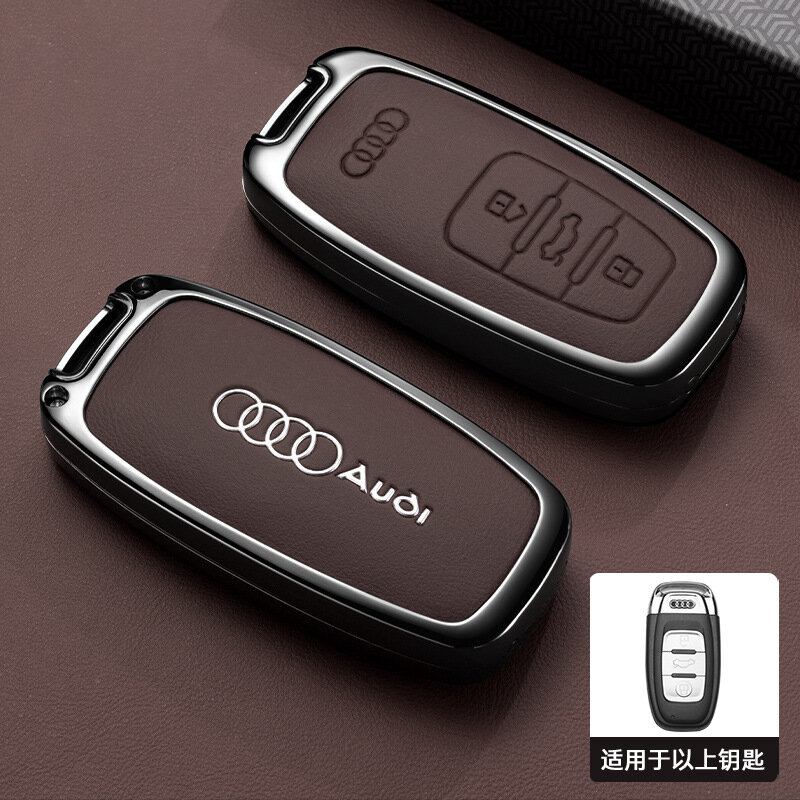 Подходит для ключей Audi A6L 2023 года, A4L, Q5L, A3, A5, A8, Q7, Q4, e-tron/tt/rs, держатель ключей из сплава