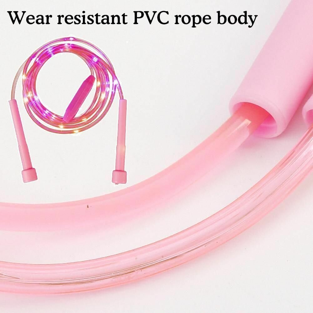 Спортивное оборудование для фитнеса, светодиодная светящаяся скакалка