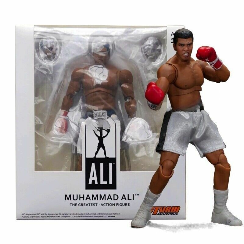Фигурка Мухаммеда Али, значок боксера, модель игрушки, подарок из ПВХ, Коллекционная статуя 18 см