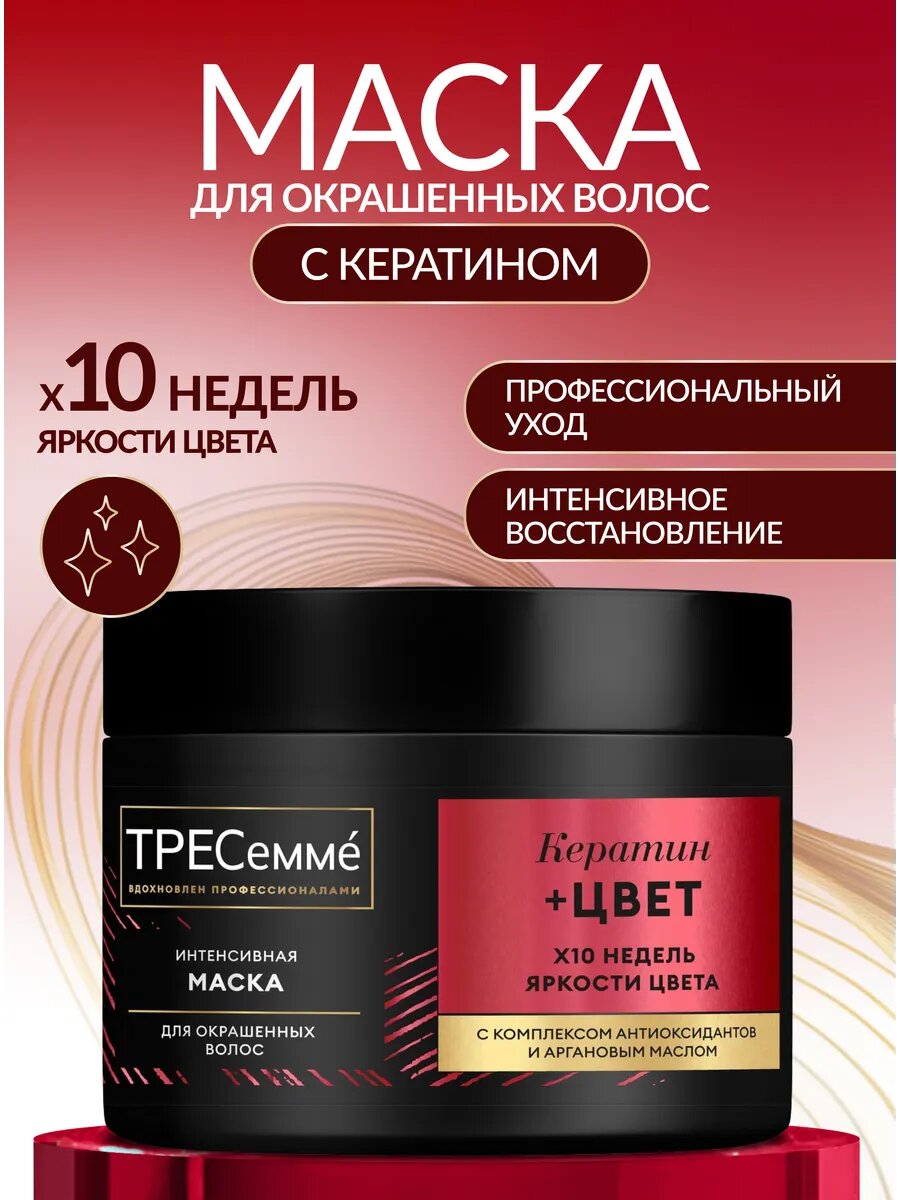 Маска для окрашенных волос с кератином