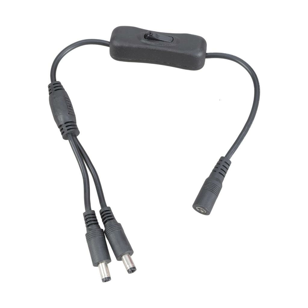 Разветвитель питания DC5521 5.5x2.1мм, Черный