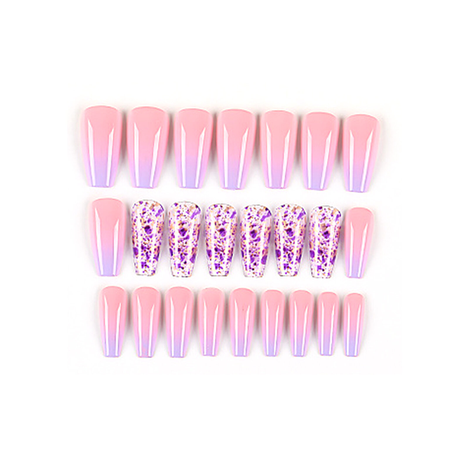 Набор из 28 штук ложных ногтей разных размеров Natural French Short Full Cover Acrylic Artificial для салонов маникюра и инструмента для самодельного дизайна ногтей F779-1 F779-2 F779-3 F779-4 F779-5 F779-6 F779-7 F779-8