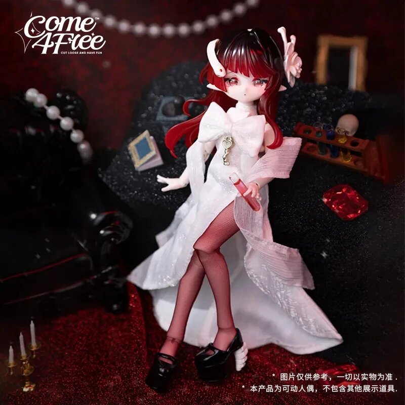 Come4free Minty 1/8 BJD фигурка, Бордовый, Openconfirm 6