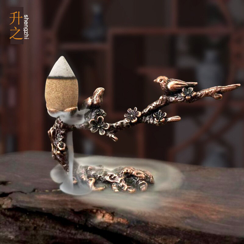 Орнамент для благовоний Zen для ежедневного использования, креативный японский стиль, держатель для веток сливы, подставка для благовоний, поднос для обратного потока благовоний