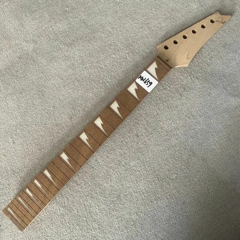 MN659 Безфирменная мини - гитара Ibanez стиль шейка (незавершенная), без гвоздей, бревна с акульими зубами, без краски