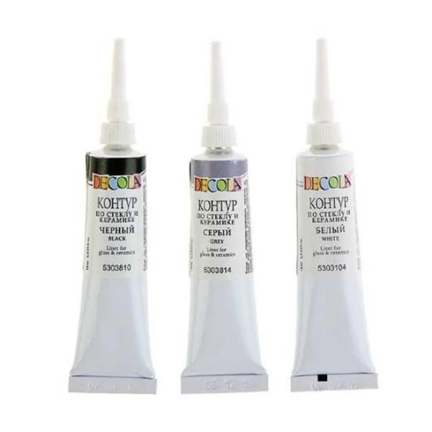 Контур Невская палитра Decola по стеклу и керамике 5341375 3 цв. (18 мл.) разноцветный