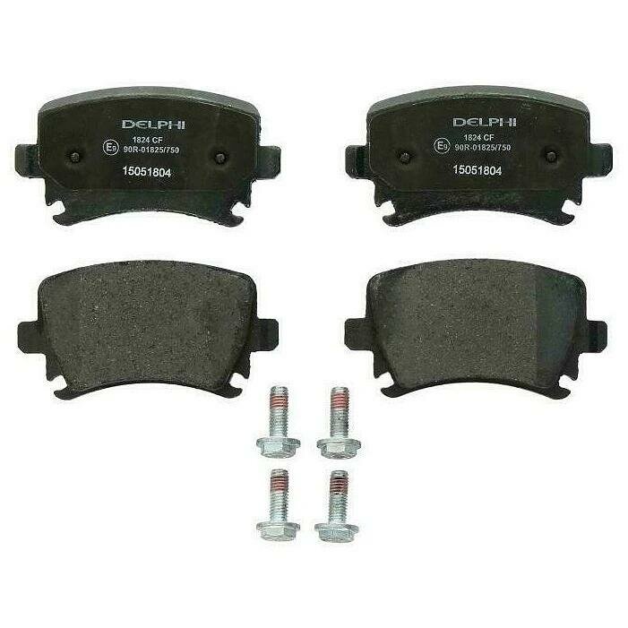 Колодки тормозные DELPHI LP1824 задние Audi A3, A4, A6, VW Golf V 10-03-, Touran 2-03-, Skoda Octavia 6-04-