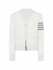 Кардиган THOM BROWNE V- 4-Bar, размер 48, бежевый/белый