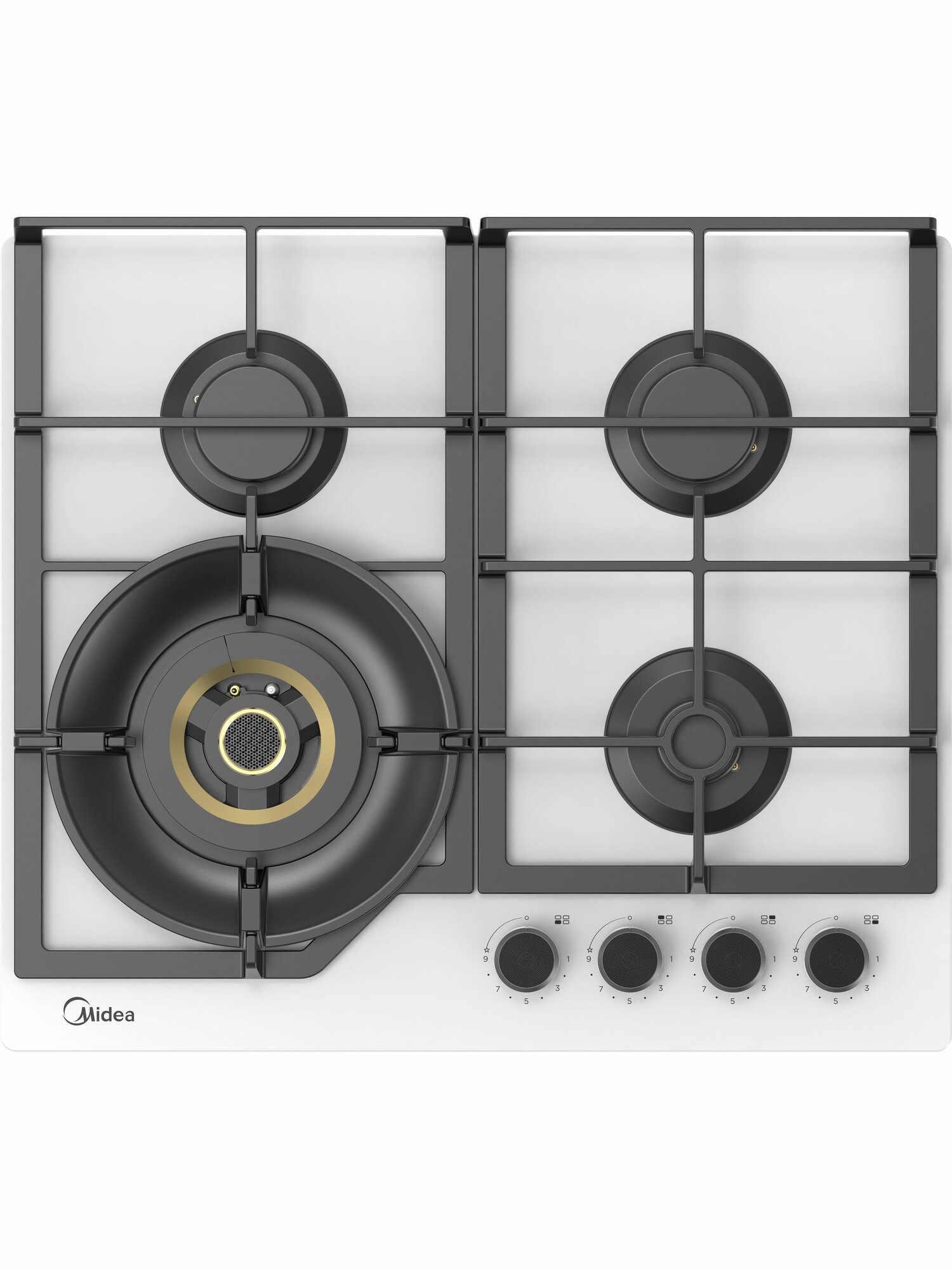 Встраиваемая газовая панель MIDEA MG697VGW, официальная гарантия