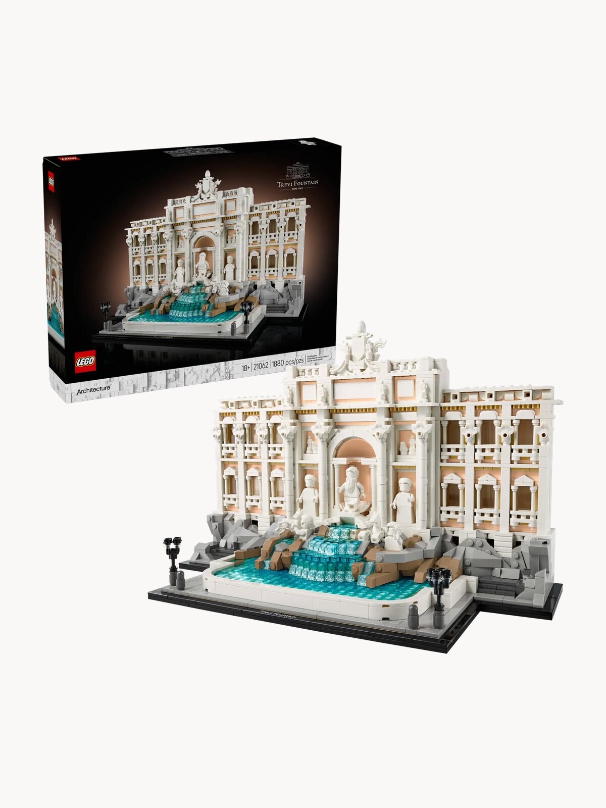 Конструктор LEGO Architecture 21062 Фонтан Треви, белый, 1880 дет.