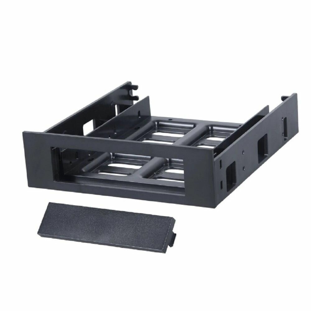 Gembird переходник Салазки для установки HDD SSD 2.5' 3.5' в отсек 5.25" , пластик, пакет MF - 35525