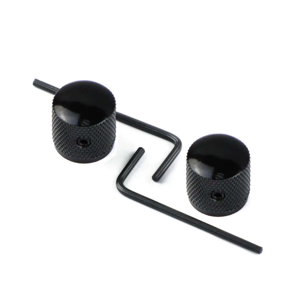 FLEOR 2 шт. металлические купольные ручки, ручки для электрической бас-гитары и колпачки потенциометра гаечного ключа 6 мм