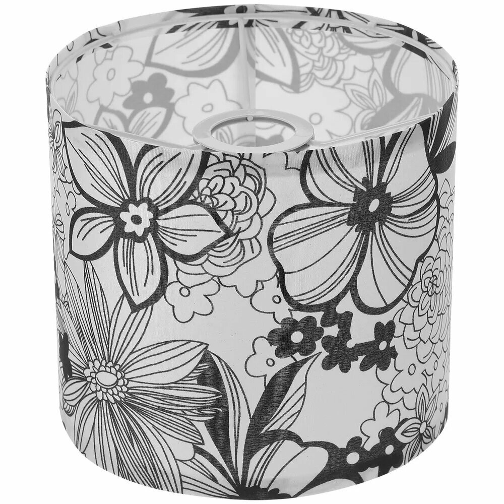 Абажур Из Льняной Ткани Для Универсальной Лампы С Цветочным Рисунком 1 Штука