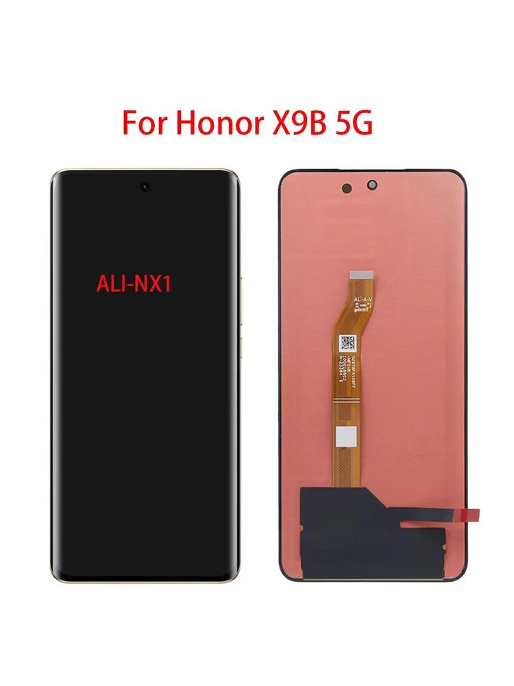 Дисплей на Honor X9b 5G AMOLED ALI-NX1 в сборе с тачскрином Черны