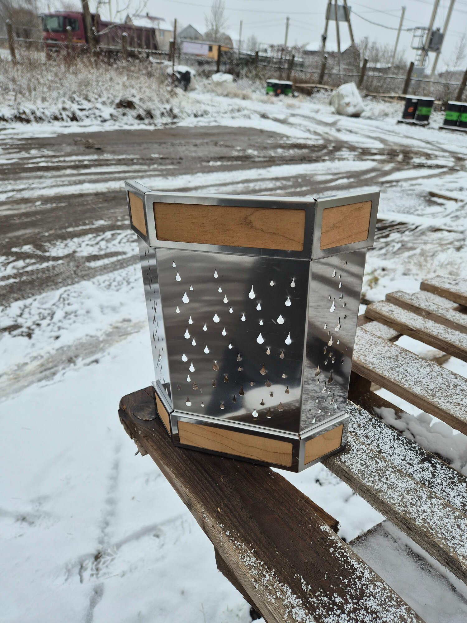 Абажур для бани угловой Капли 2шт модель 222