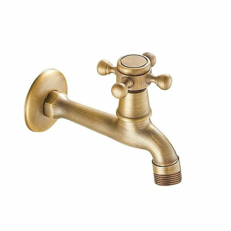 Кран для бани, хамама , для дачи с керамической ручкой