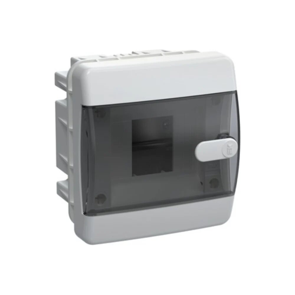 Корпус IEK UNION Compact ЩРВ-П-4 IP41, черная прозрачная дверь, пластиковый UIC-KP12-V-04-41-K01