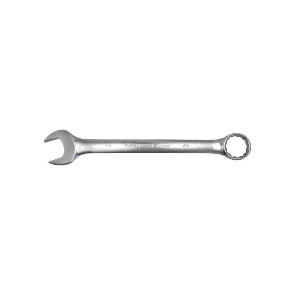 Ключ комбинированный 12‑гранный Rockforce 65 мм RF‑75565 (25626) с антикоррозийным покрытием профессиональный инструмент