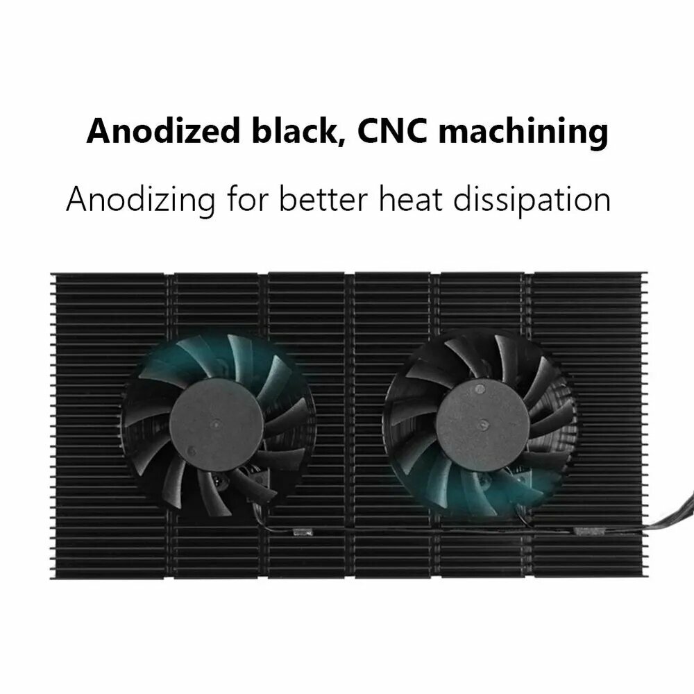 Радиатор для видеокарты GK6, алюминиевый, с двумя вентиляторами 6010, под RTX 3080