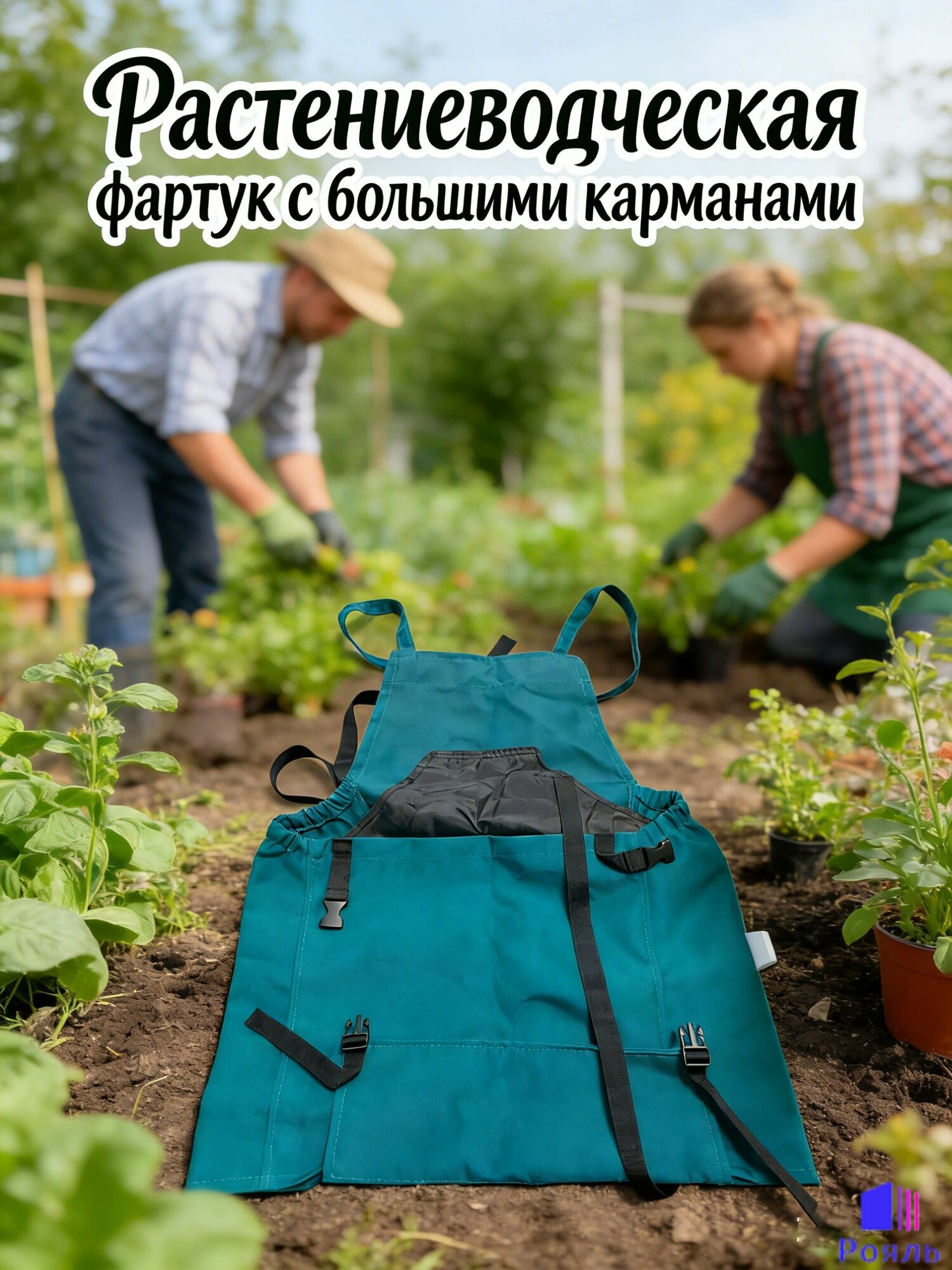 Сборный фартук для сада и огорода с большими карманами, холщовый передник для сбора урожая, садовый комбинезон