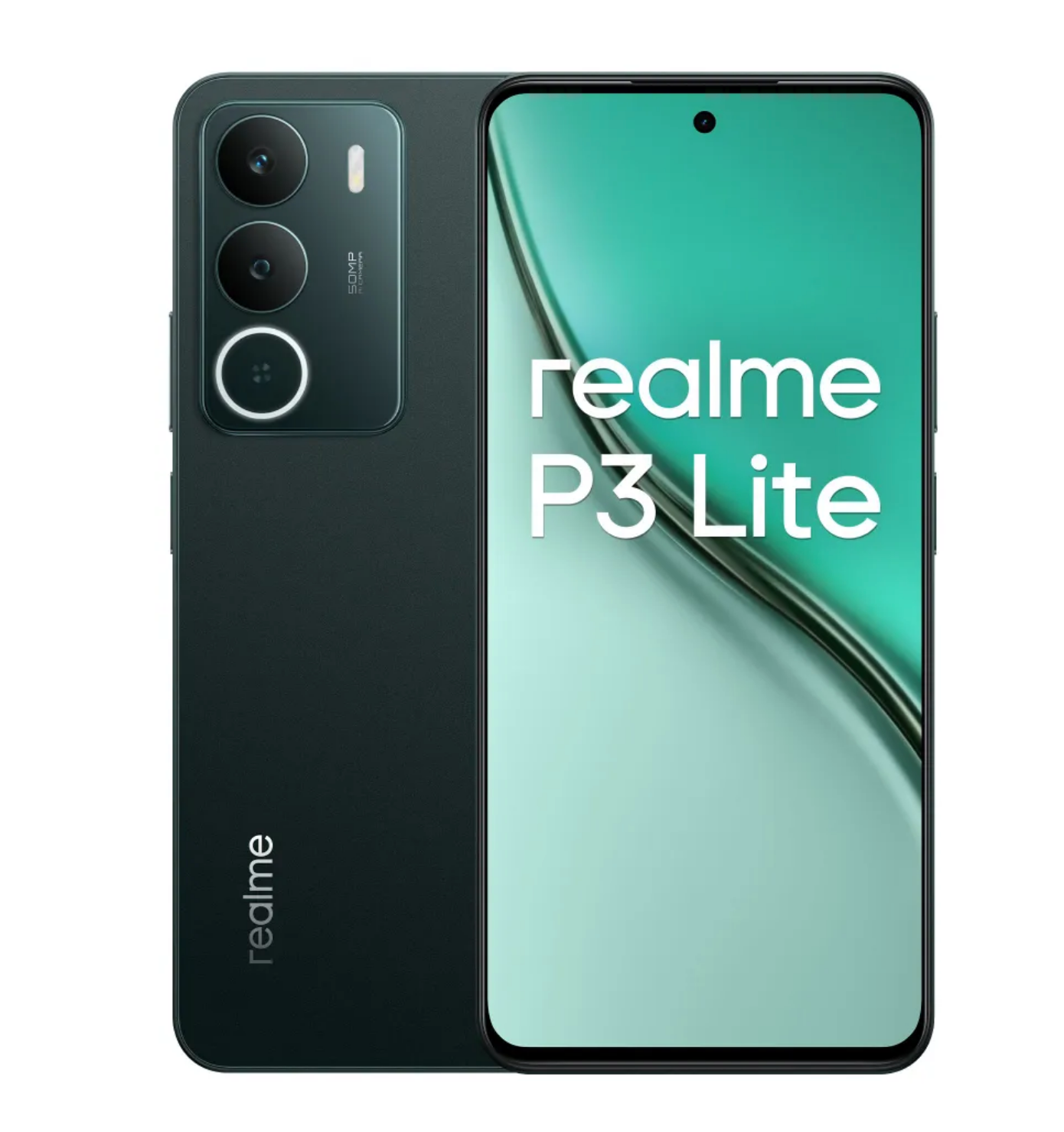 Смартфон Realme P3 Lite 4/128 ГБ Ростест, зеленый