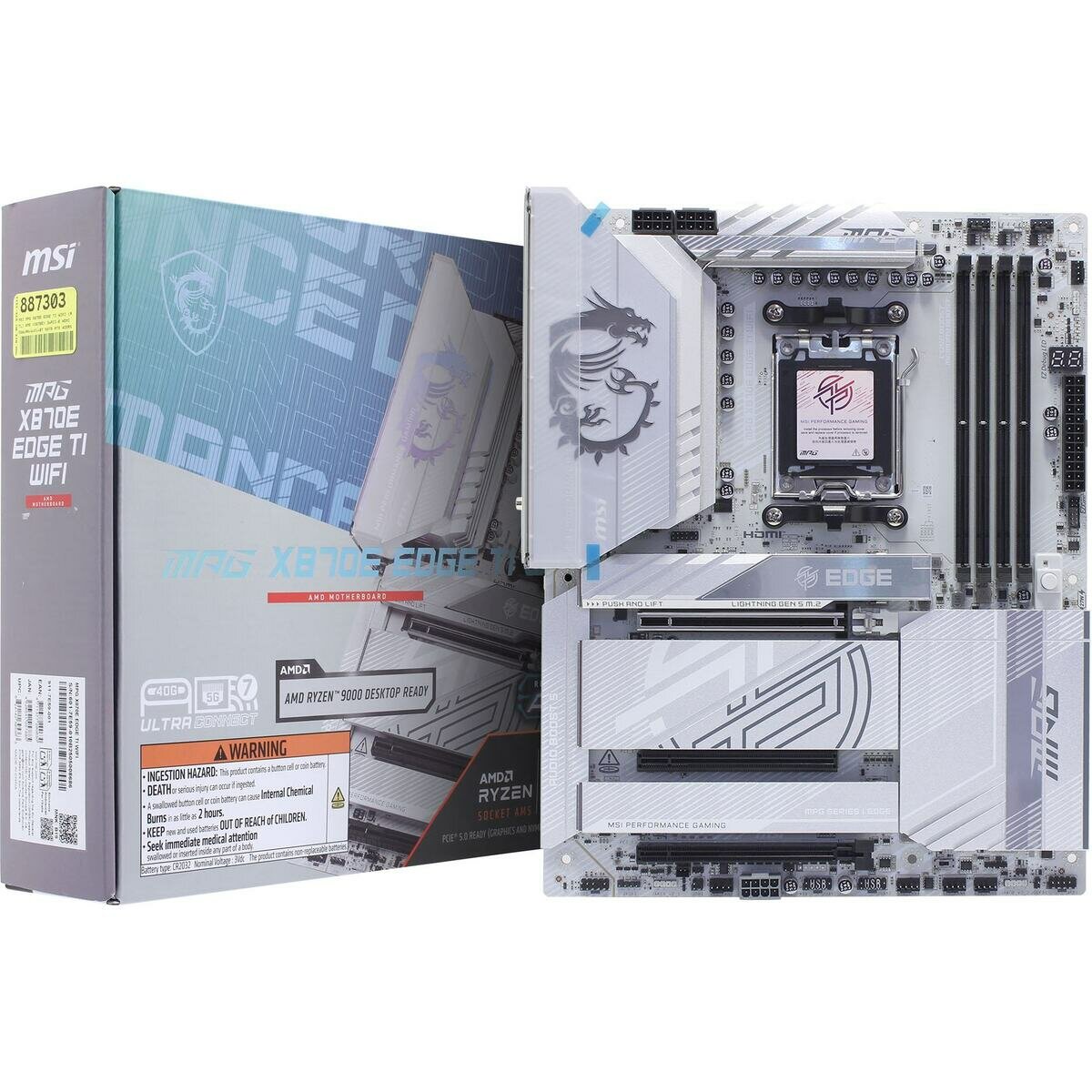 MSI MPG X870E EDGE TI WIFI (RTL) AM5 X870E 3xPCI-E HDMI 5GbLAN+WiFi+BT SATA ATX 4DDR5
