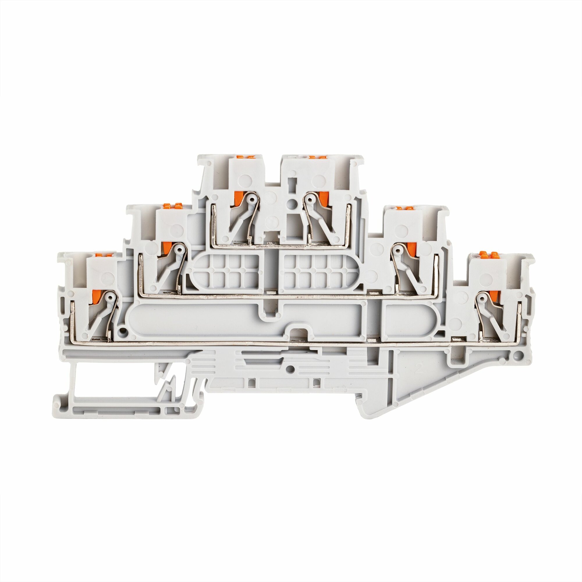 Клемма трехъярусная CONTA 2.5 кв. мм, PUSH-IN CPT 2.5-3L Grey