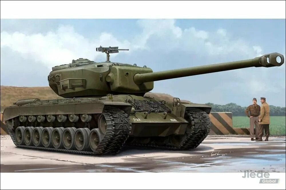 Trumpeter 84510 1/35 — Американский тяжелый танк T29E1. Сборная модель в масштабе