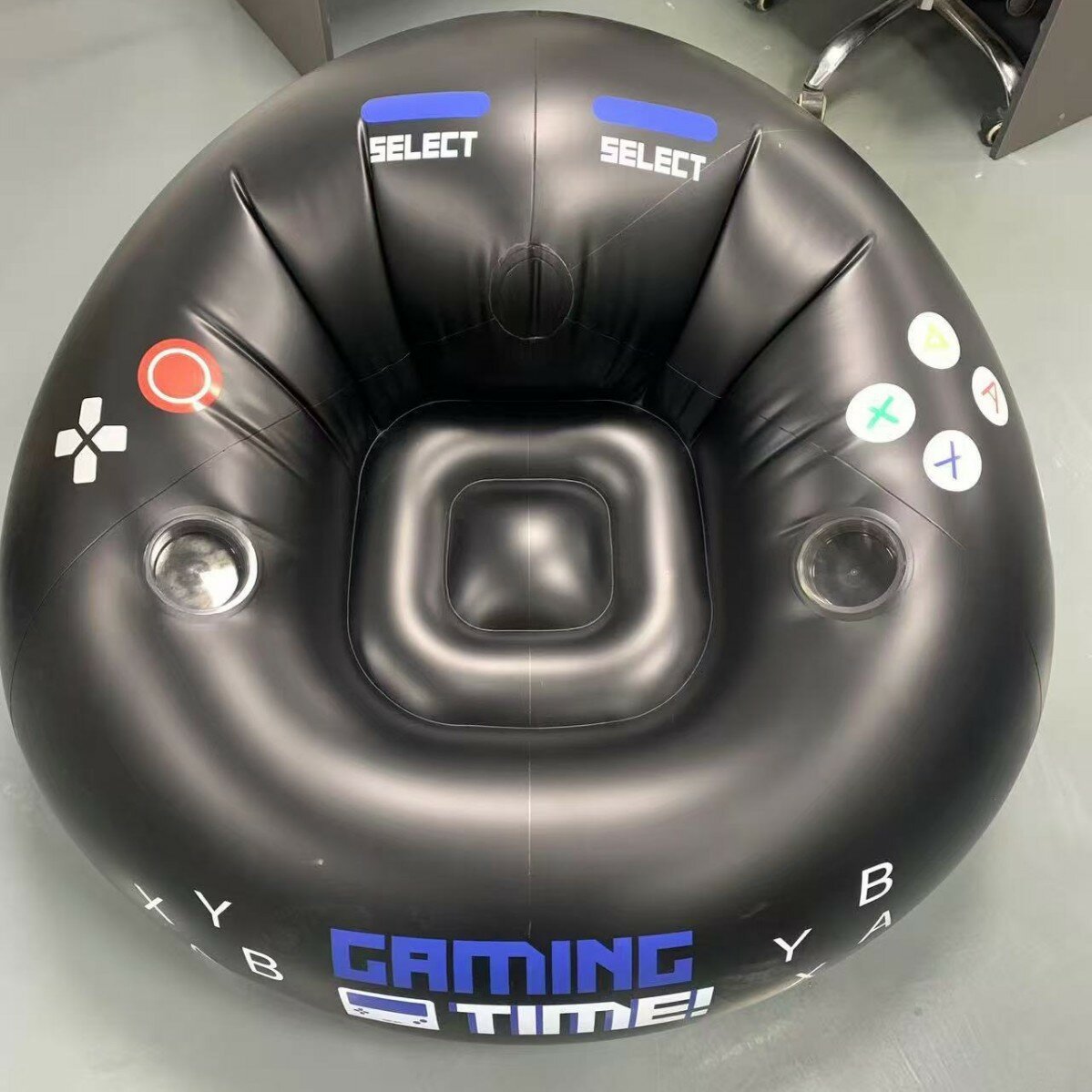 Надувной стул из ПВХ, игровая надувная мебель, черный стиль, игровой стул, надувной диван в наличии