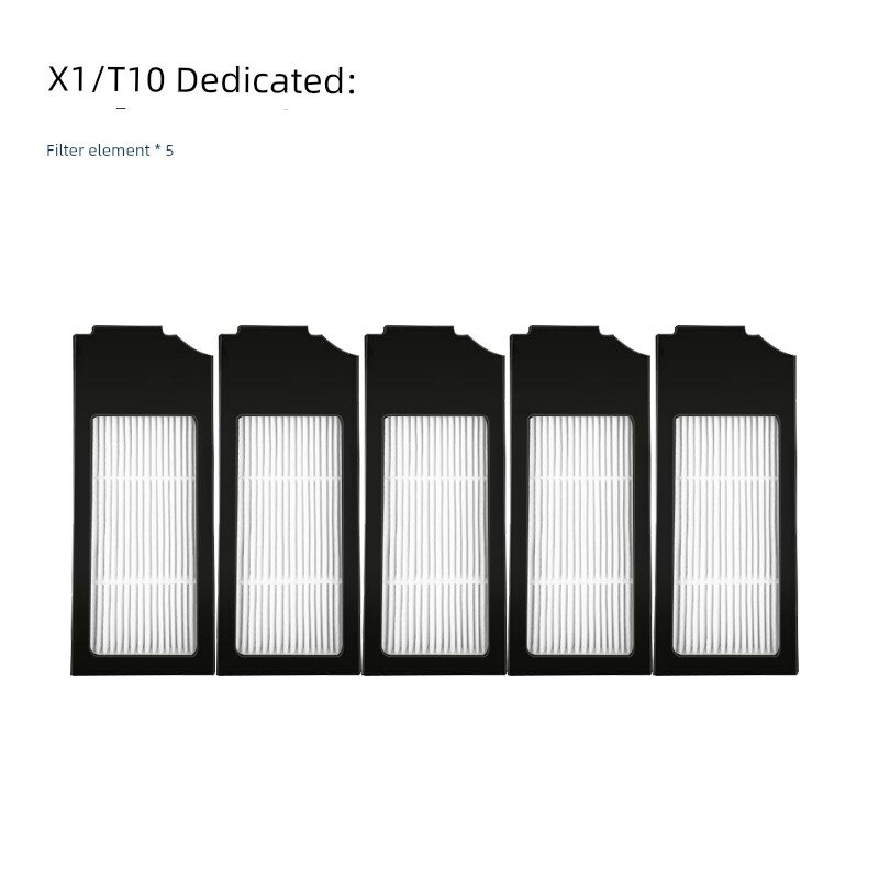 Аксессуары для подметальных роботов Ecovacs X1SPRO/T10/T20/T30/X2/X5/T50, фильтрующий элемент Hypa Черный фильтр 5