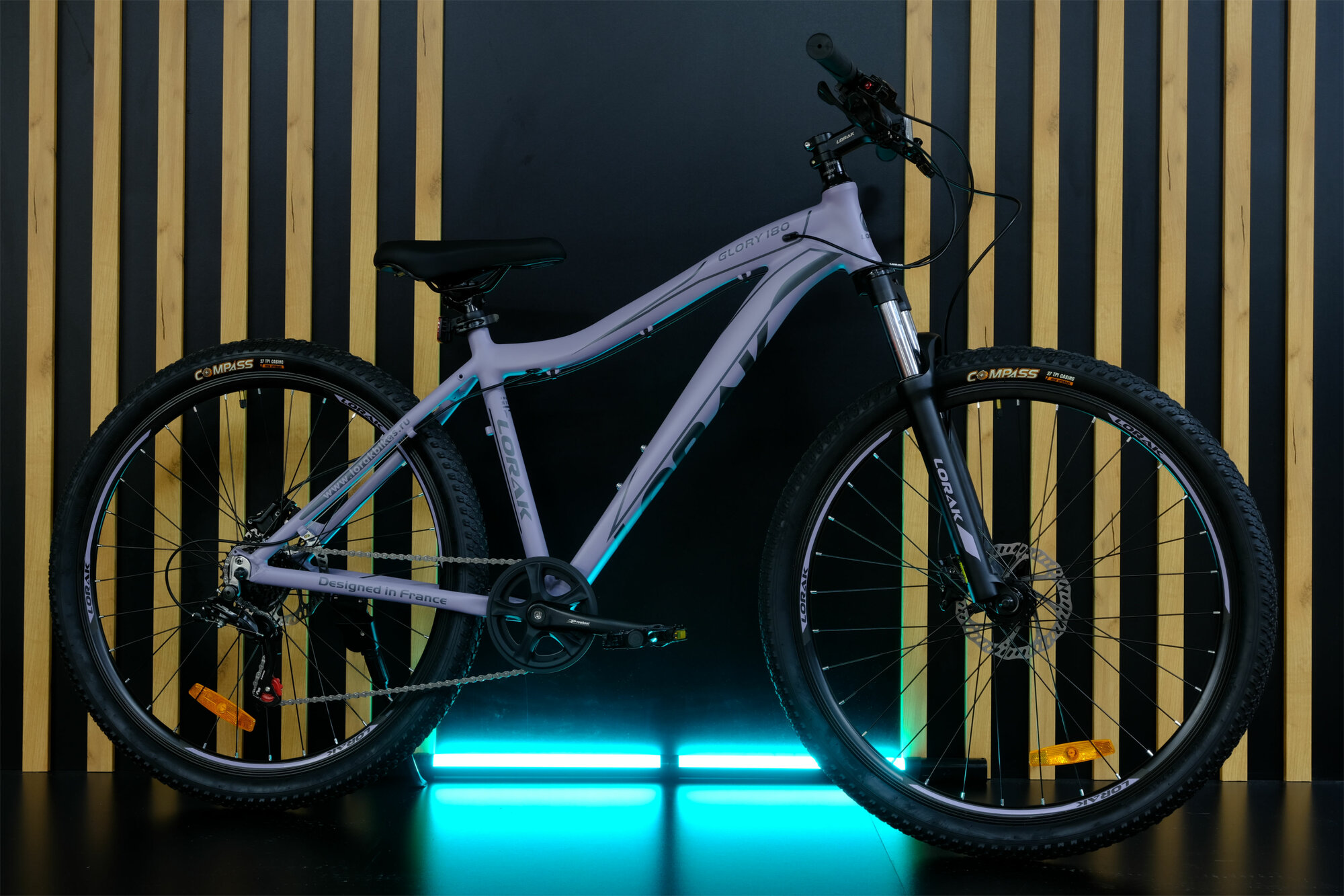 Велосипед женский горный LORAK GLORY 180 HD Матовый Фиолетовый/Серый 165-175 см