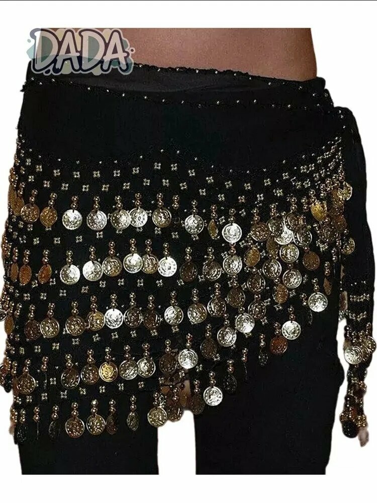 Пояс платок для восточных танцев с монетками badu AI