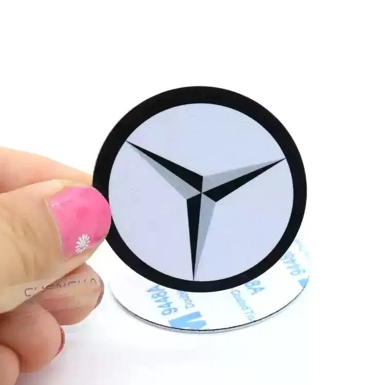 Ключ для домофона T5577 метка наклейка 40 мм на мобильный телефон (1шт) RFID 125kHz EM-Marin - перезаписываемая заготовка из ПВХ для копирования бесконтактных брелков и карт .
