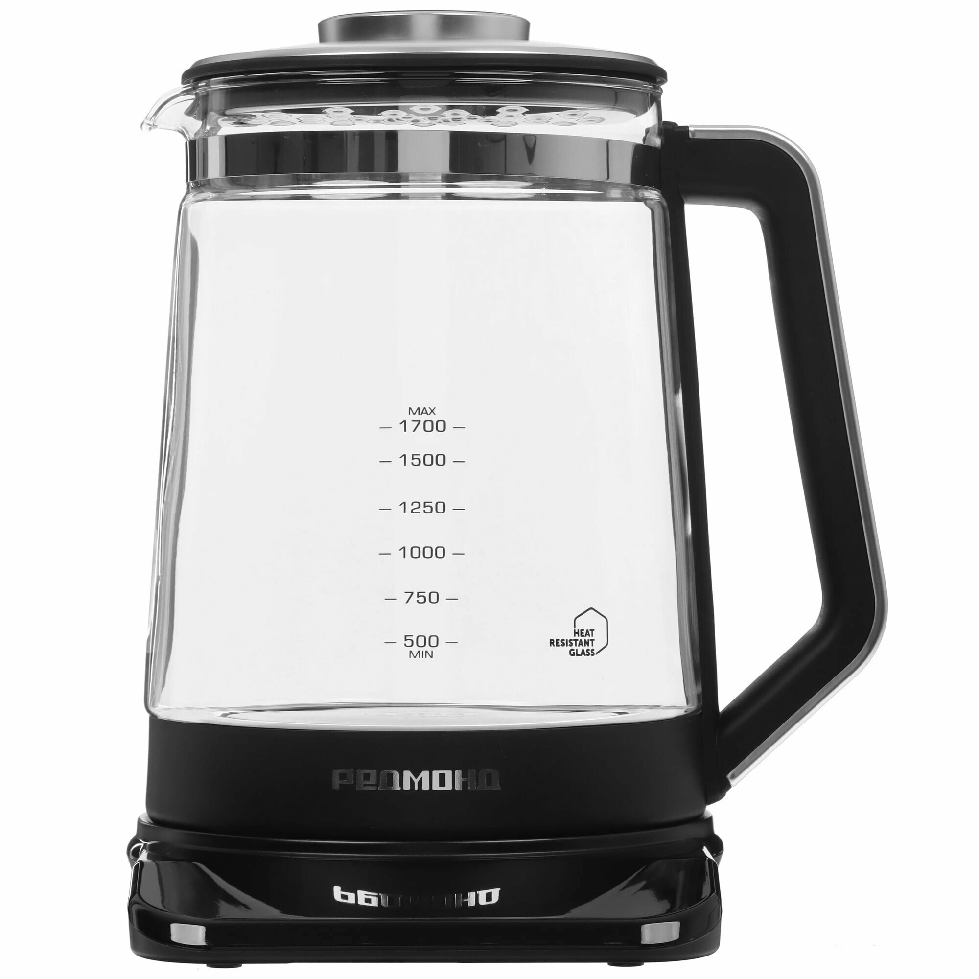 Электрочайник REDMOND KG220, черный, 2200Вт, 5 режимов температуры, с подсветкой