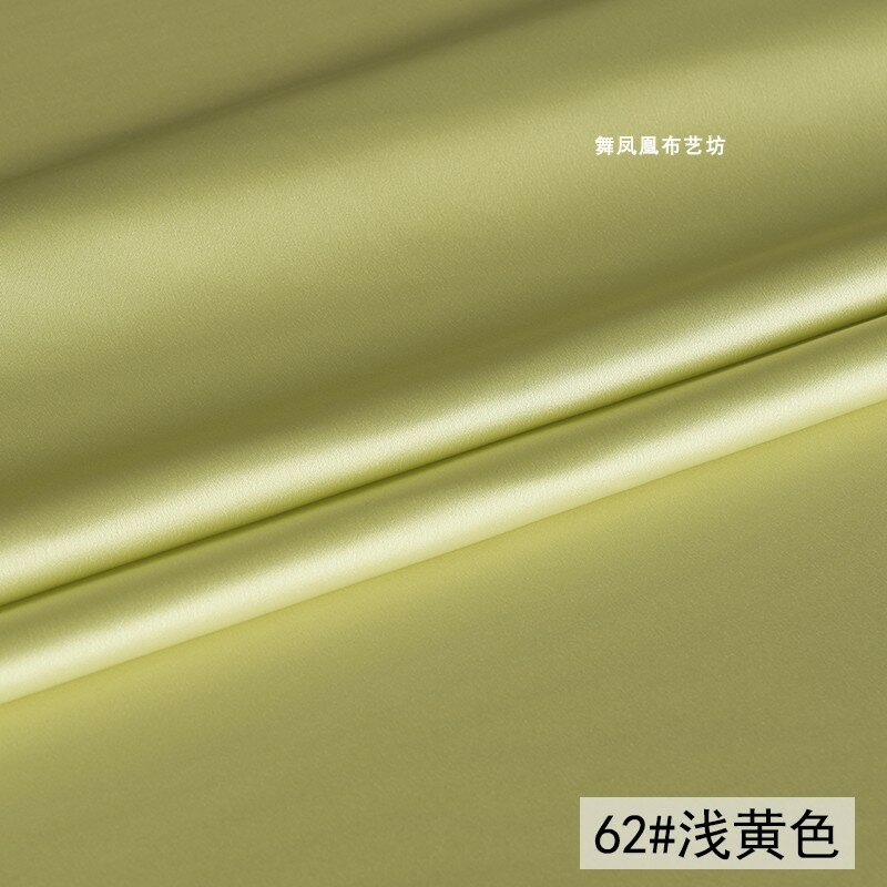 Однотонная двусторонняя ацетатная атласная ткань, глянцевая имитация шелка, дышащая, гладкая ткань для платьев