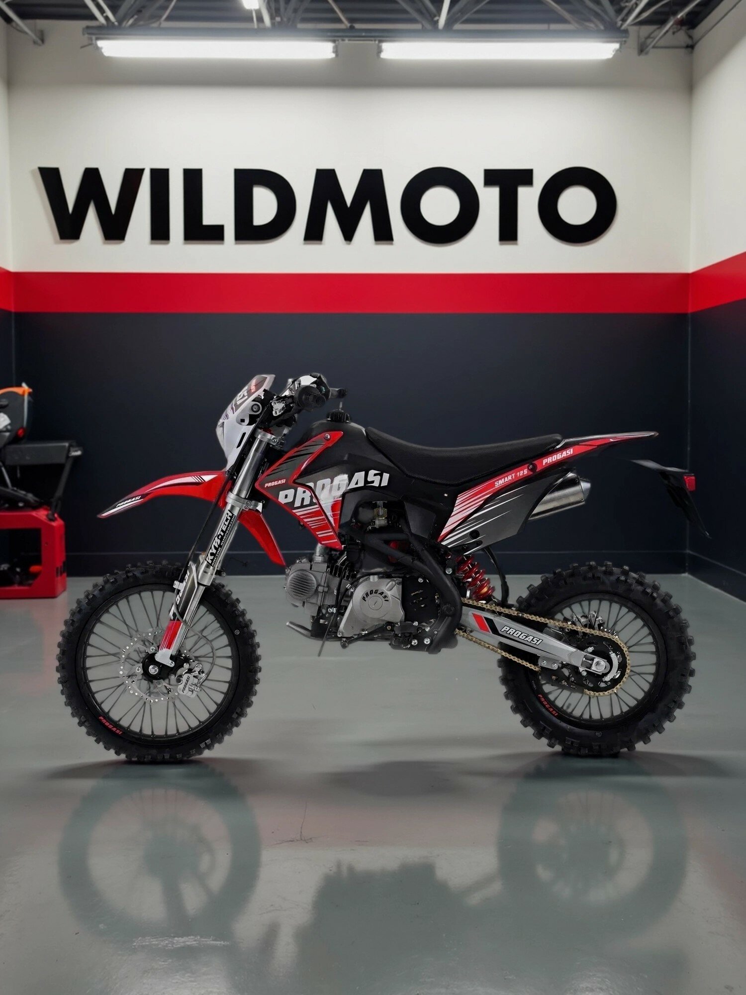 Питбайк "Progasi" SMART 5, 125 cc, автоматическая КПП, гидравлическая система тормозов красный