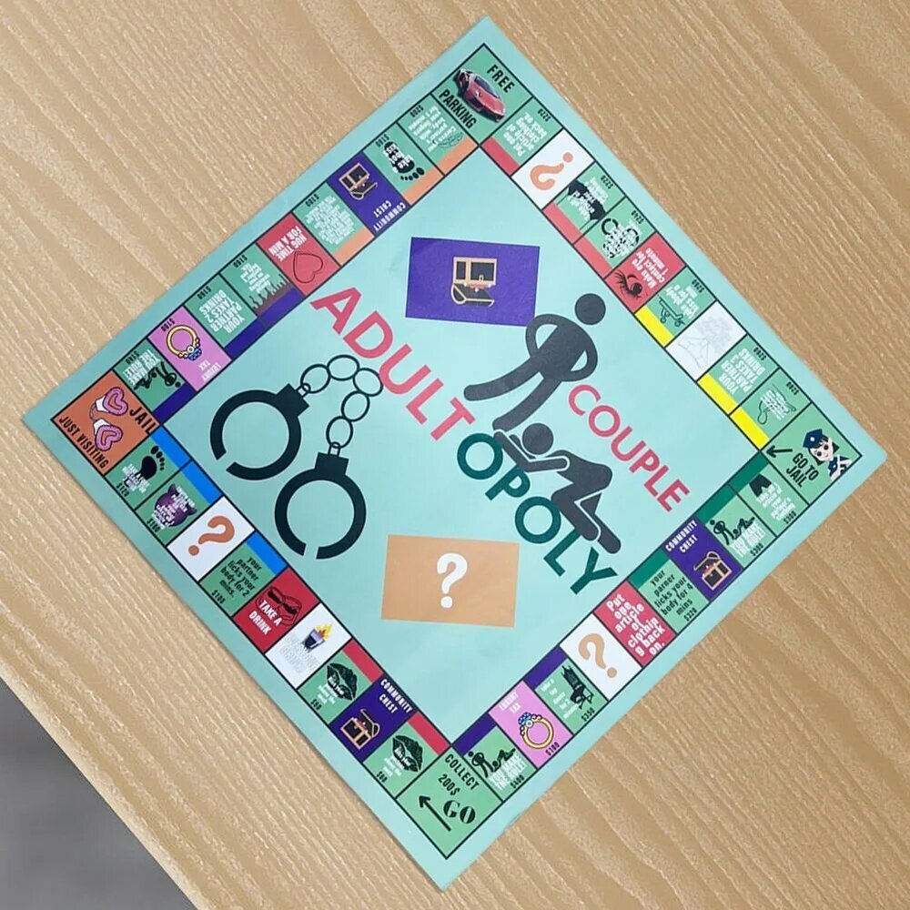 Настольная игра Adultopoly Настольная игра для пары Интерактивные подарки на день Святого Валентина для него и для нее