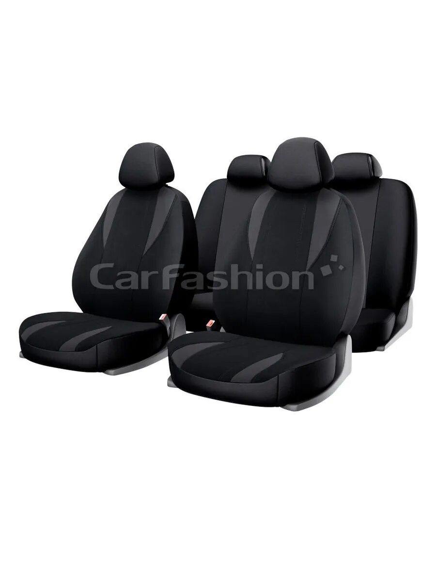 Чехлы CarFashion Golf, тёмно-серо-черные