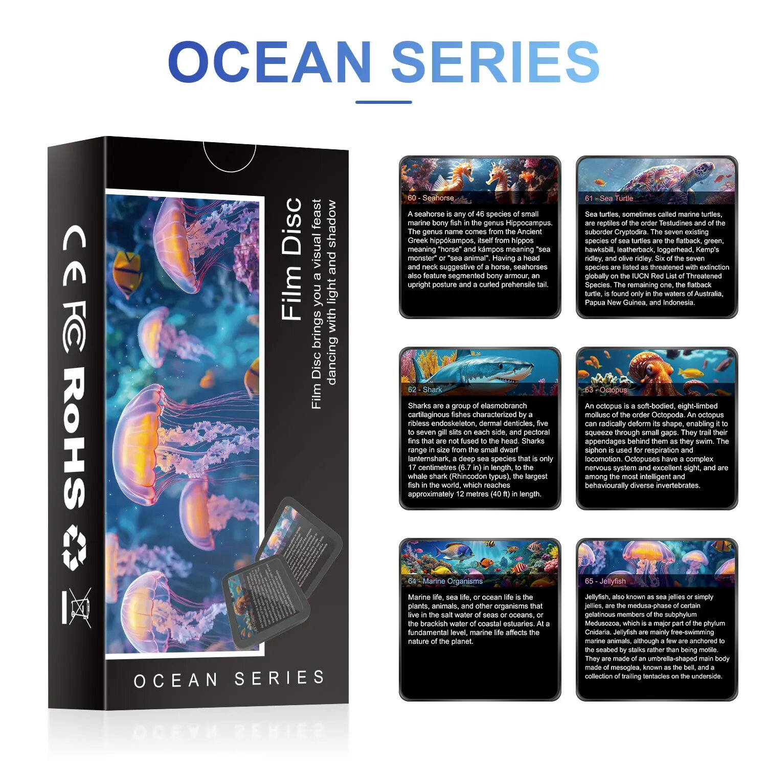 Ночник Ocean Series, 6 шт