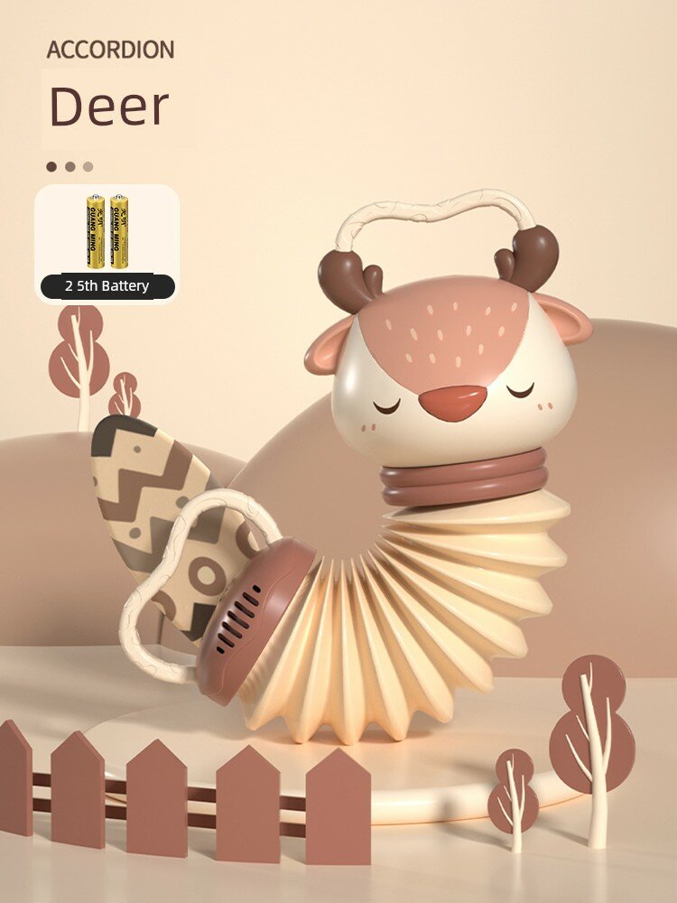 Музыкальный аккордеон-игрушка для малышей, развивающая игрушка для детей, аккордеон с ручным приводом в виде медведя,