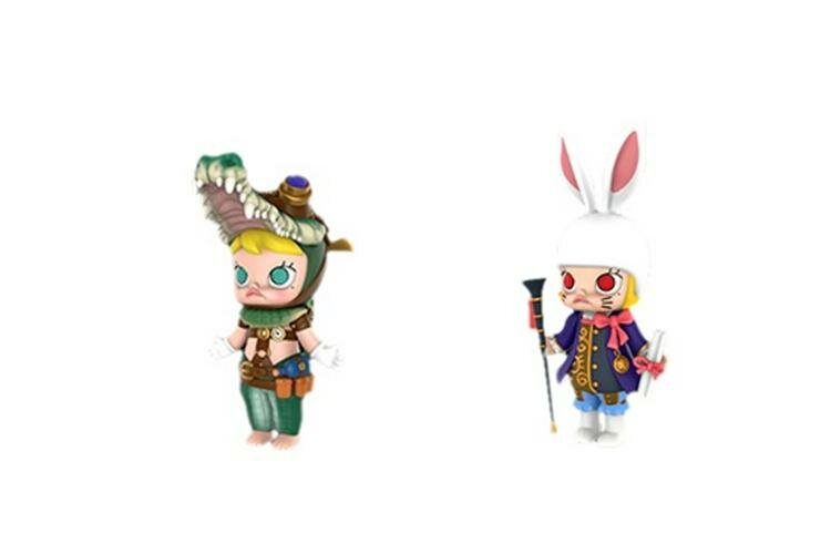 POP MART MOLLY Steampunk, Confirmed-Crocodile Gabu+White Rabbit Jeda (Open)