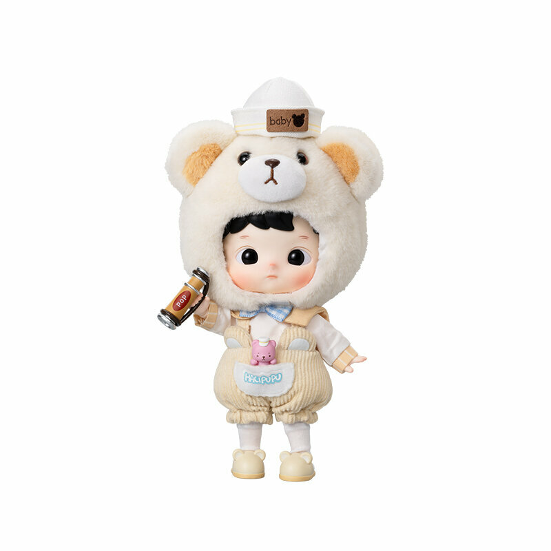 Коллекционная фигурка унисекс POP MART HACIPUPU Капитан Милый плюшевый, Captain Bear, белый
