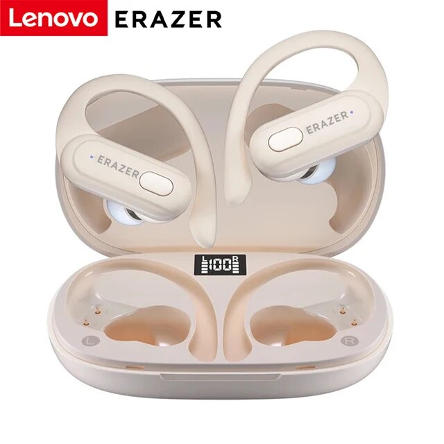 Спортивные беспроводные Bluetooth-наушники ERAZER XT60PRO, с заушным креплением, шумоподавлением и микрофоном.