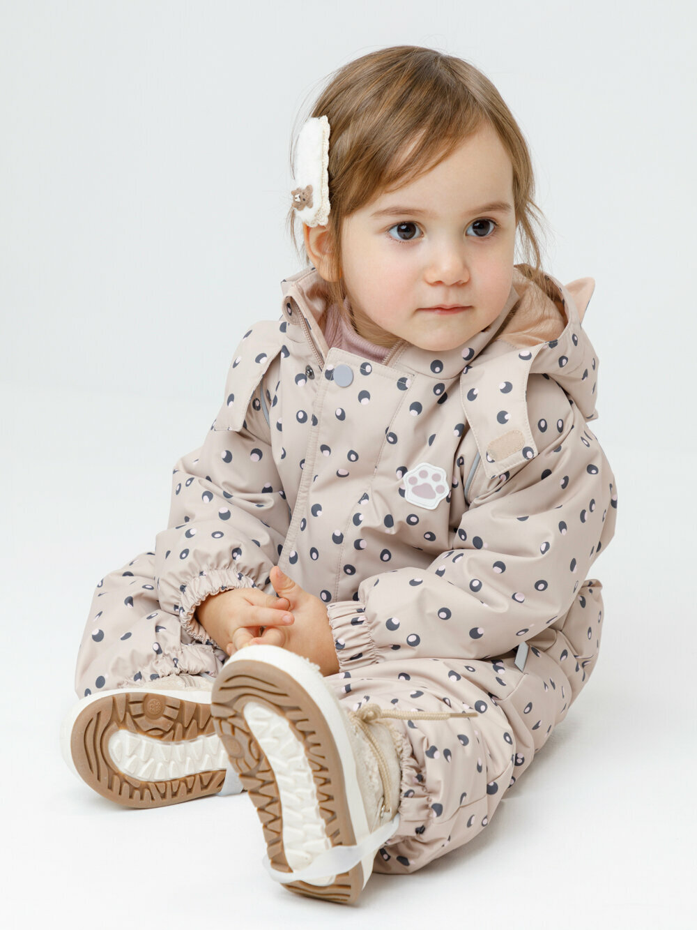 Комбинезон утеплённый мембранный для девочки, демисезон