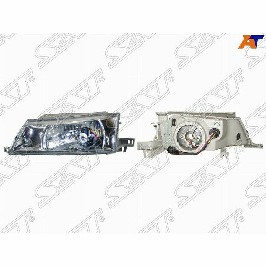 SAT ST2221103CL Фара Daewoo Nexia 94-08 (Спереди/ Слева/ хром)