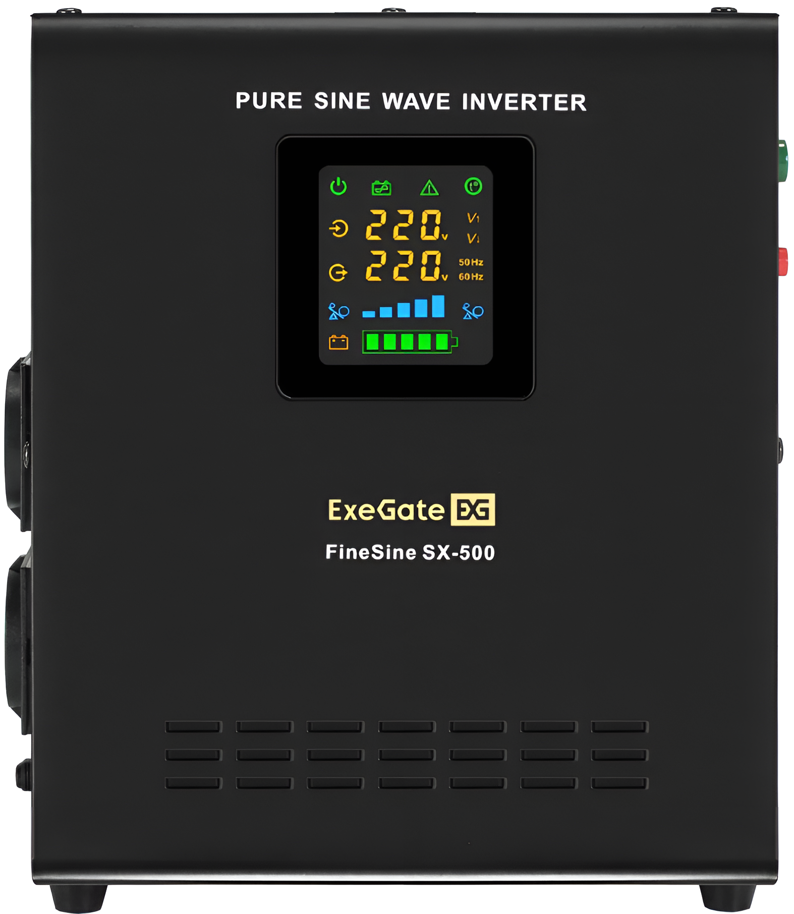 Комплект ИБП ExeGate FineSine SX-500 EX295995RUS + батарея 75Aч EX285653RUS LCD. AVR.2SH <500VA/300W