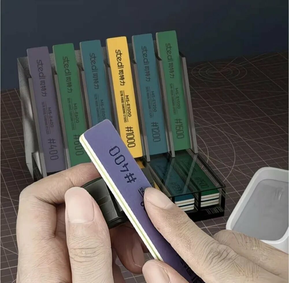 Полировочные бруски STL для моделей Gundam: губчатые шлифовальные блоки с абразивом для сборки без покраски