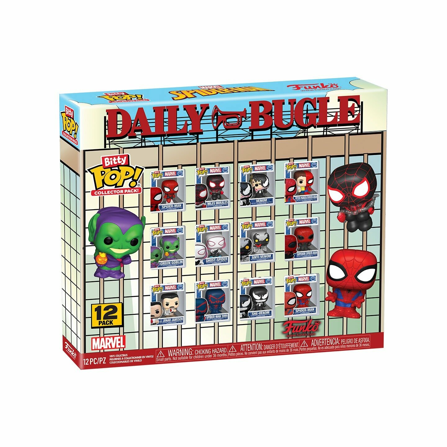 Набор фигурок Funko Bitty POP! Marvel: Spider-Man 88985 Человек-паук, 12 шт.