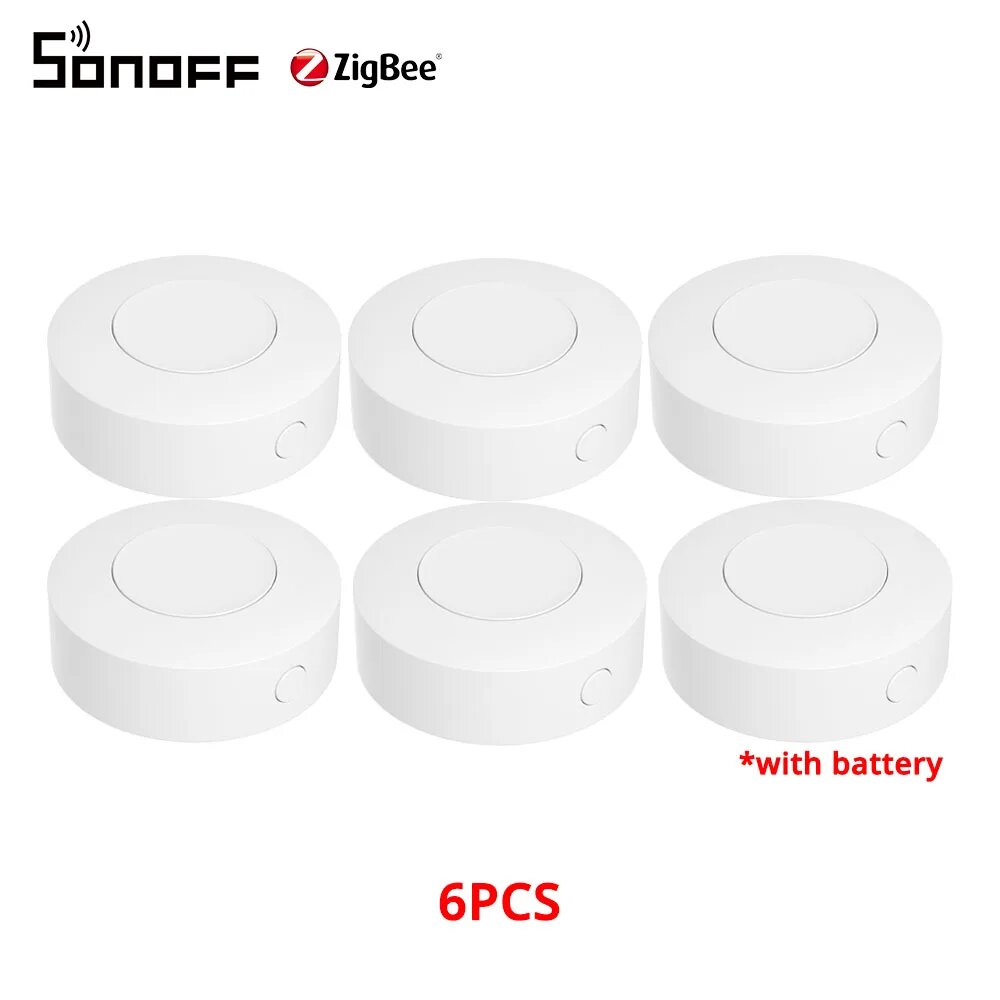 SONOFF Zigbee беспроводной переключатель SNZB-01P 1-10 шт. 6PCS