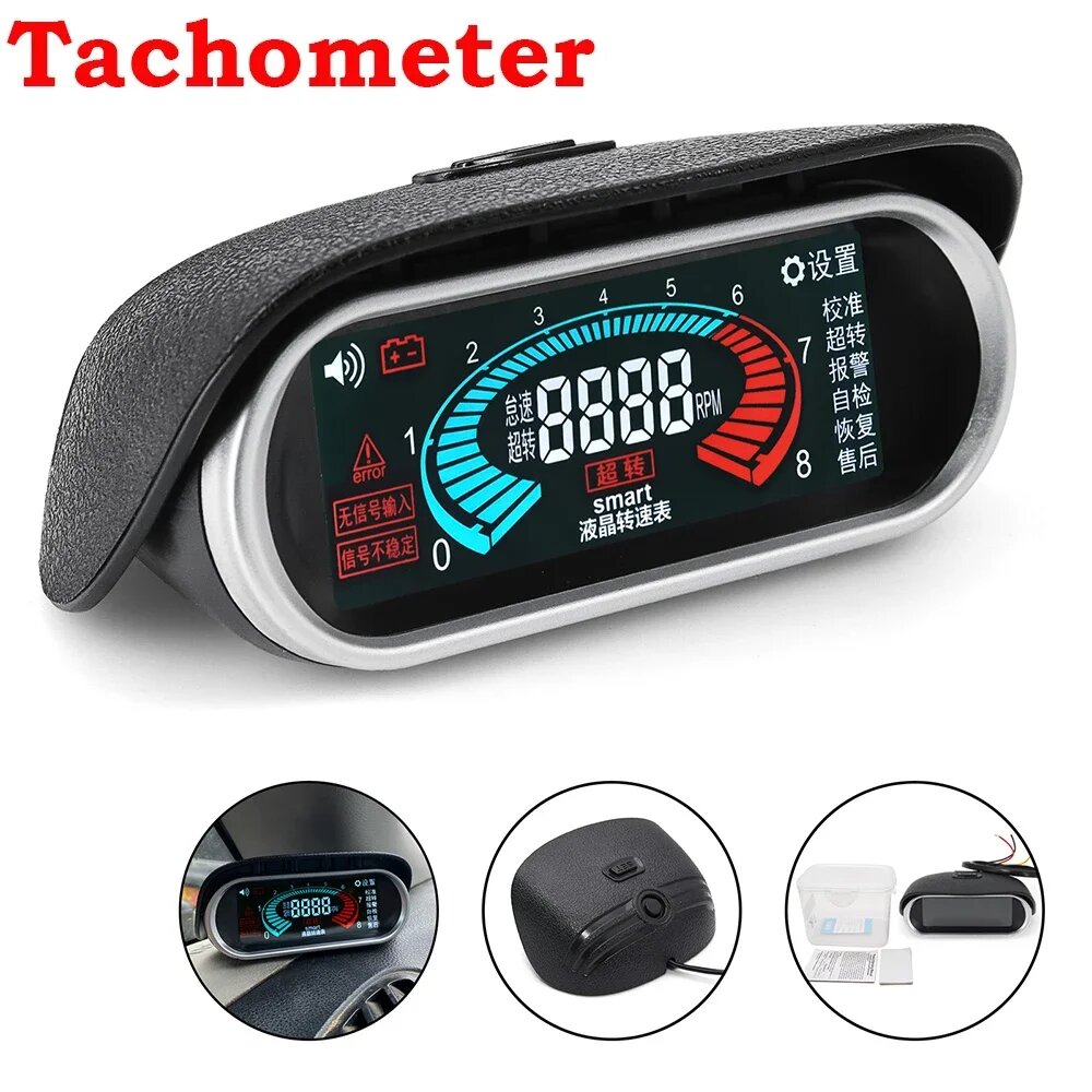 4 в 1 ЖК-дисплей 12 В/24 В Вольтметр давления масла Вольт Вольт Температура воды Масло Датчик BG0014